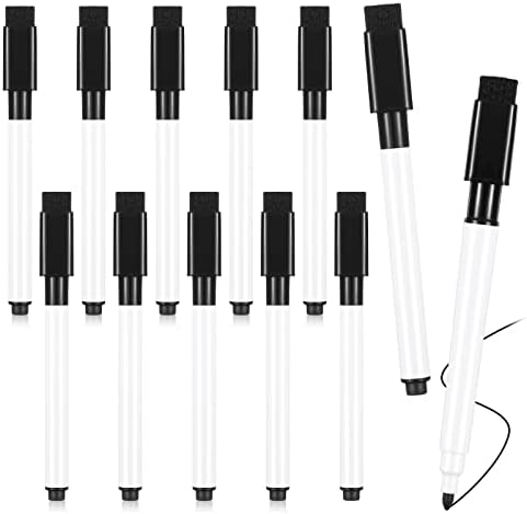 Amazon.com : 12 Pack Fine Tip Dry Erase Magnetic Markers with Cap ...