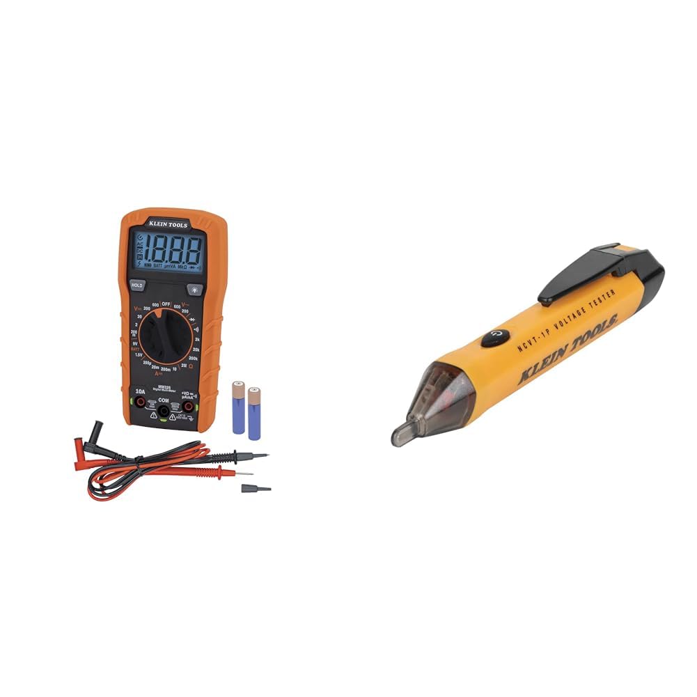 Klein Tools MM325 Multimeter, Digital Manual-Ranging 600V AC/DC Voltage ...