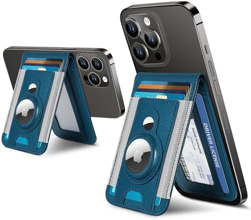 Amazon.com: TopMade for Magsafe Wallet, Magnetic Card Holder with Adjustable Phone Stand ...