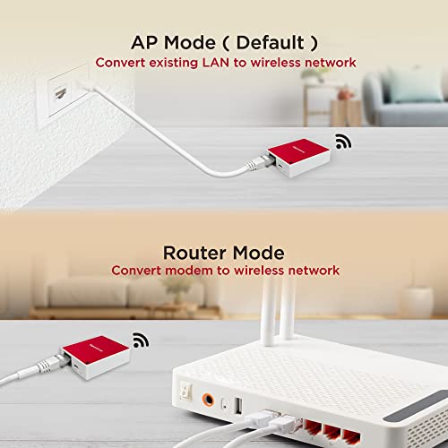 Gigastone TR1 Mini Wireless 2-Pack Travel Router 150Mbps, Router ...