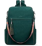 Amazon.com: FADEON Laptop Backpack for Women Leather Travel Backpack ...