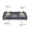 Prestige Magic plus Toughened Glass-Top 2 Brass Burner LPG Gas Stove ...