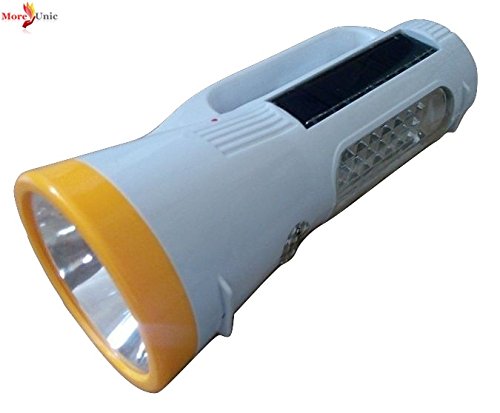 Onlite L6464-SS Bright White 5W Solar Rechargeable Emergency Torch ...