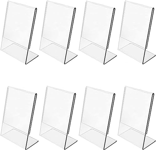 DESK DOCK White Acrylic QR Bar Code Display Stand, Paper Stand, Perfect ...