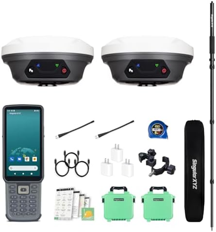 Amazon.com: E1 GPS RTK GNSS Rover and RTK Base with Carbon Fiber Rover ...