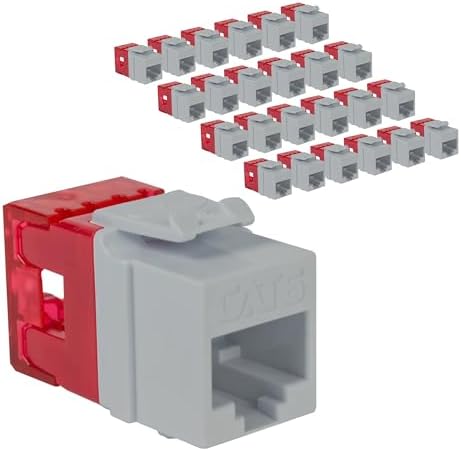 Amazon.com: ICC CAT6 Keystone Jack for HD Style Wallplate or Patch ...