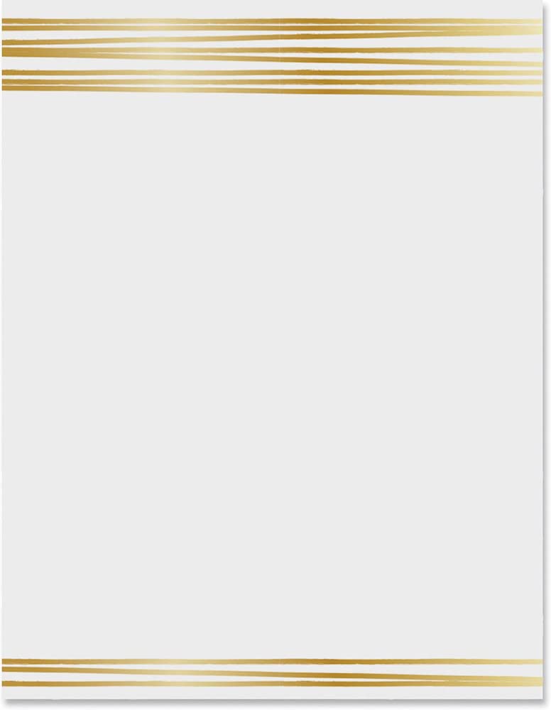 Amazon.com : Paperdirect Uptown Polished Gold Romp Invite Special Event ...