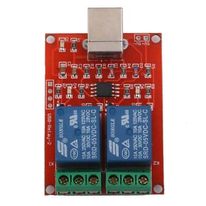 5V USB Control Switch 2 Channal Relay Module computer control switch ...