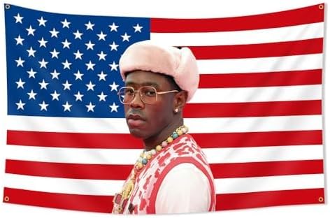 Amazon.com : ENMOON Tyler Flag The Creator American Tapestry Flag 3x5Ft ...