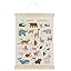 Amazon.com: Qvapt Wild Animals Alphabet Poster,Jungle Animals Classroom ...