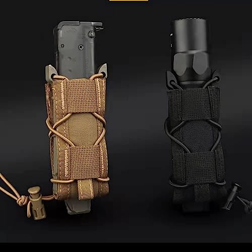 ACEXIER Tactical Magazine Pouch 9mm Pistol Single Mag Bag Molle ...