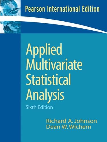 Applied Multivariate Statistical Analysis: International Edition: Amazon.co.uk: Johnson, Richard ...