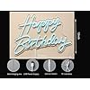Amazon.com : DAKABUKA LED Neon Happy Birthday Sign Night Light Birthday Party Decorations Ice ...