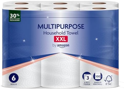 Regina Blitz Household Towels – 12 Rolls Per Pack, 3-ply Kitchen Roll ...