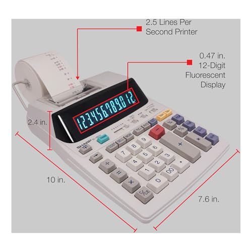 Sharp EL-1801V Ink Printing Calculator - Compact Design - Future of Energy