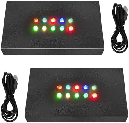 Amazon.com: HSOKEW 10 LED Light Stand Base, USB LED Crystal Display ...