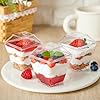 Amazon.com | 50 Pack 3.5 oz Mini Dessert Cups with Lids and Spoons ...