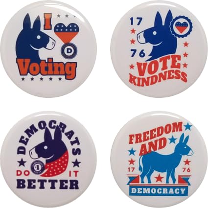 Amazon.com: Election button variety pack: DEMOCRATS DO IT BETTER ...
