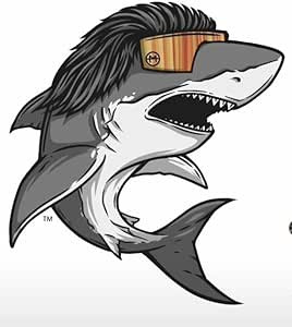 Amazon.com - Shark Mullet Vinyl Sticker Decal - 5 Inches Funny Yeti ...