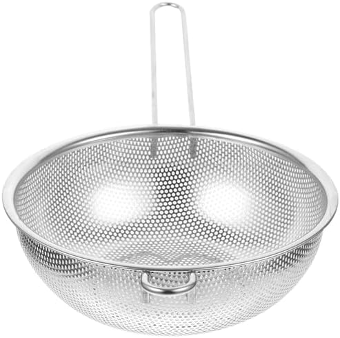 KitchenCraft Stainless Steel Colander with Long Metal Handle, 20 cm (8 ...