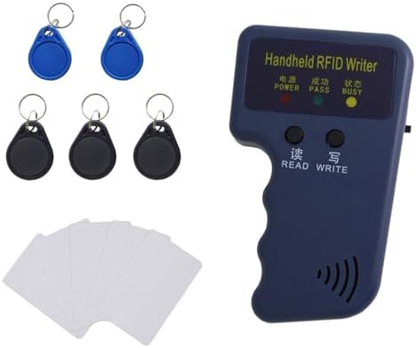 Amazon.com: 125kHz Handheld RFID Reader and Writer, Portable ID Card ...