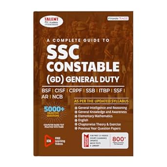 Buy SSC Constable GD Book 2024 | Complete Study Guide by Talent Academy ...