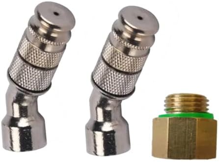 Amazon.com : 2 Pieces Misting Nozzle,Adjustable Spray Tip Brass Nozzle ...