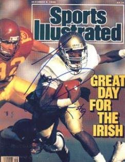 Tony Rice autographed Sports Illustrated Magazine (Notre Dame): Sports ...