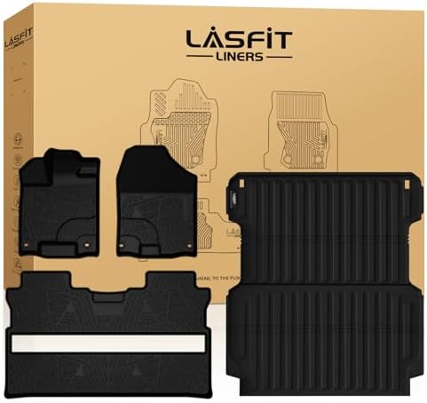 Amazon.com: LASFIT Floor Mats & Trunk Mat for Honda Ridgeline 2025 2024 ...