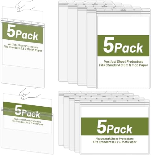 Amazon.com : Bird Fiy Sheet Protectors 10 Pack 8.5" x 11" Waterproof ...