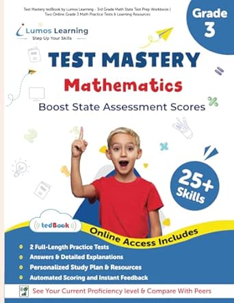 Test Mastery tedBook by Lumos Learning - 3rd Grade Math State Test Prep ...