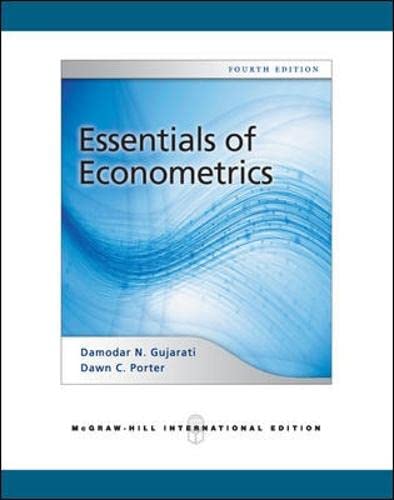 Essentials of Econometrics (Int'l Ed): Amazon.co.uk: Gujarati, Damodar: 9780071276078: Books