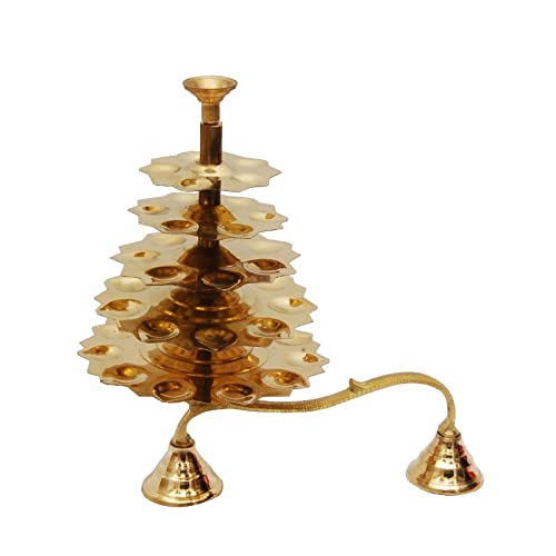Adukku Aarthi - 5 Step | Brass 5 Steps Arthi Deepam Stand | Five Steps ...