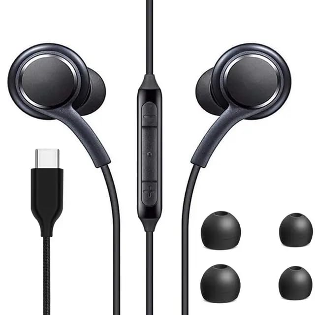 Bleaws USB Type-C Wired in-Ear Earphones With Mic for Samsung Galaxy ...