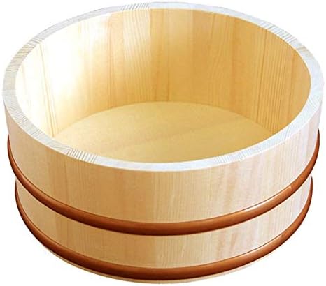 Amazon.com : Yamako Natural Wood Made Japanese Bath Bucket 12462 ...