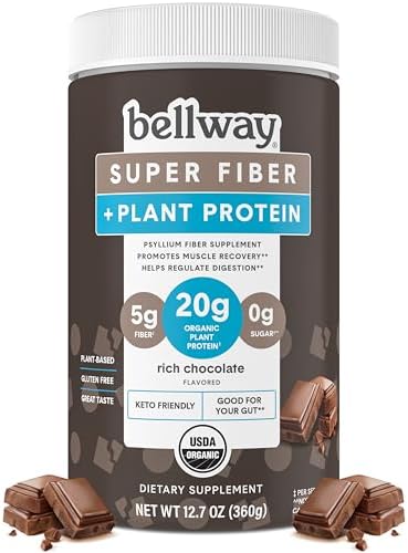 Amazon.com: Bellway Super Fiber + Protein Powder, Sugar-Free Organic ...