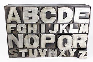 Sifcon 34cm X 54cm X 13cm Alphabet Storage Drawer Unit Wf1332 : Amazon ...