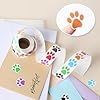 Amazon.com: 500 Pcs Paw Print Sticker 1" Cute Dog Cat Paw Sticker ...