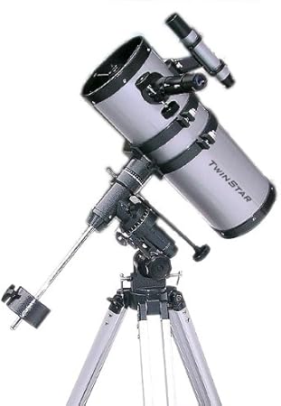 Amazon.com : Silver TwinStar 6" Short Tube Reflector Telescope EQ Mount ...