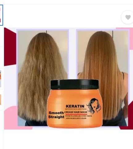 KERATIN Hair Spa Cream For Smoothing Hair Solution (400 gm) : Amazon.in ...