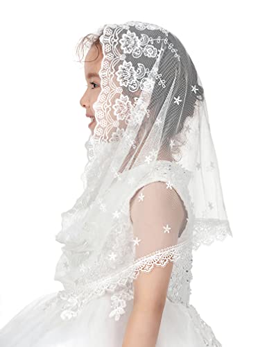 Snapklik.com : PAMOR Infinity First Communion Veils For Girls Lace ...