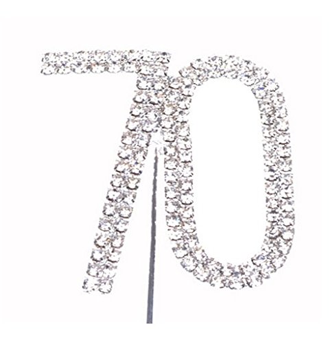 Elife Rhinestone Crystal Silver Silver Number 60 Birthday 60th ...