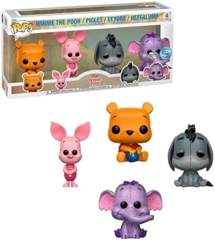 Amazon.com: Funko Pop! Disney: Winnie The Pooh - Piglet - 4pk - Vinyl ...