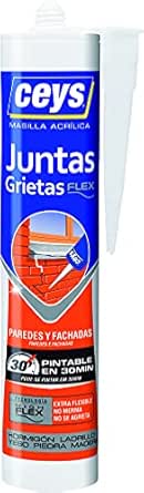 Ceys Sellador junta grietas paredes y fachadas, pintable, 280ml : Amazon.com.mx: Herramientas y ...