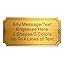 EDSG Personalised Engraved Name Plate, Stainless Steel Name Plaque with ...