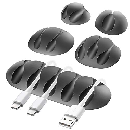 Amazon.com: RANLOVE Desk Cable Clips 10 Pack - Self-Adhesive Cord ...