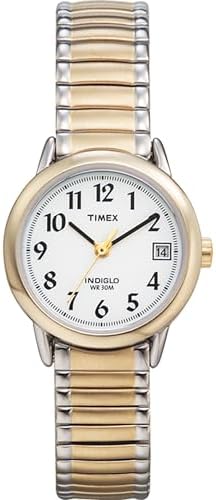 Amazon.com: Timex Women's Easy Reader 25mm Watch – Two-Tone Case White ...