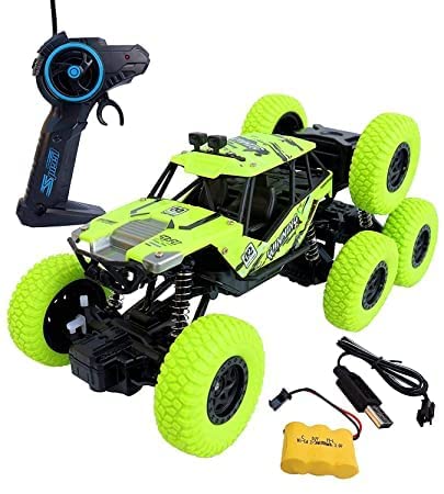 kanish 8 Wheel Rock Crawler Remote Control Car 1:18 Scale Monster Truck ...