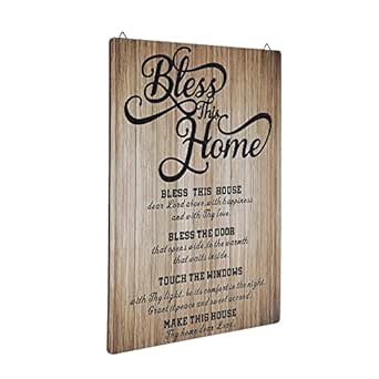 House Warming Gifts Home Bless this Home Wall Decor House Blessing ...