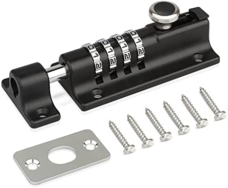 Combination Bolt Lock, Lock Combination Locking Bolt 4 Digit Sliding ...